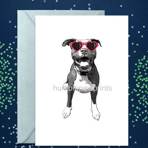 Instant Download Digital File | Pitbull Valentine Card | Dog Valentine ...