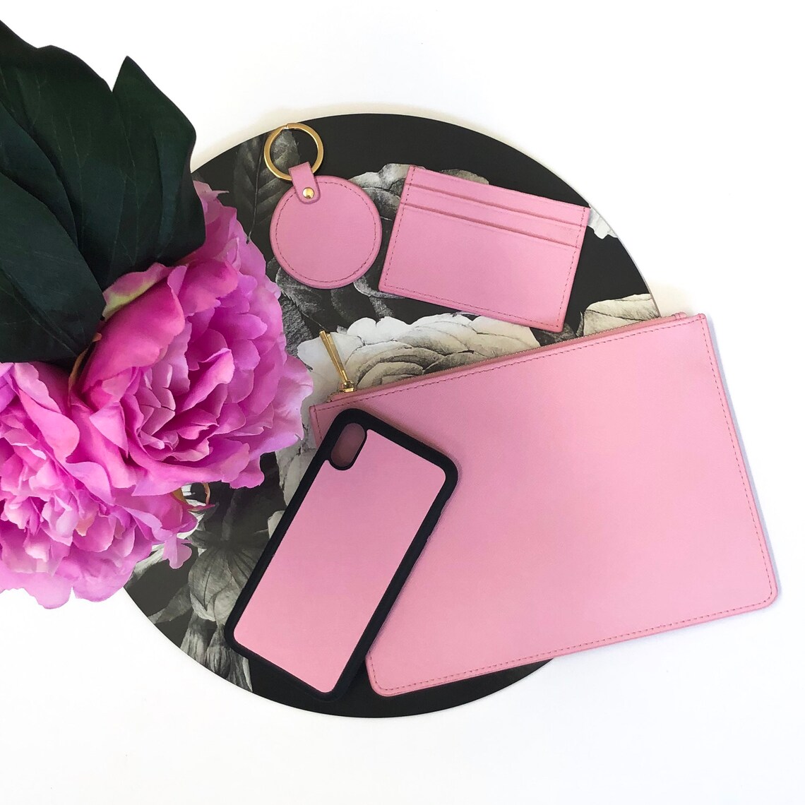 Personalised Leather Pouch. Monogram Your Name or Initials. - Etsy