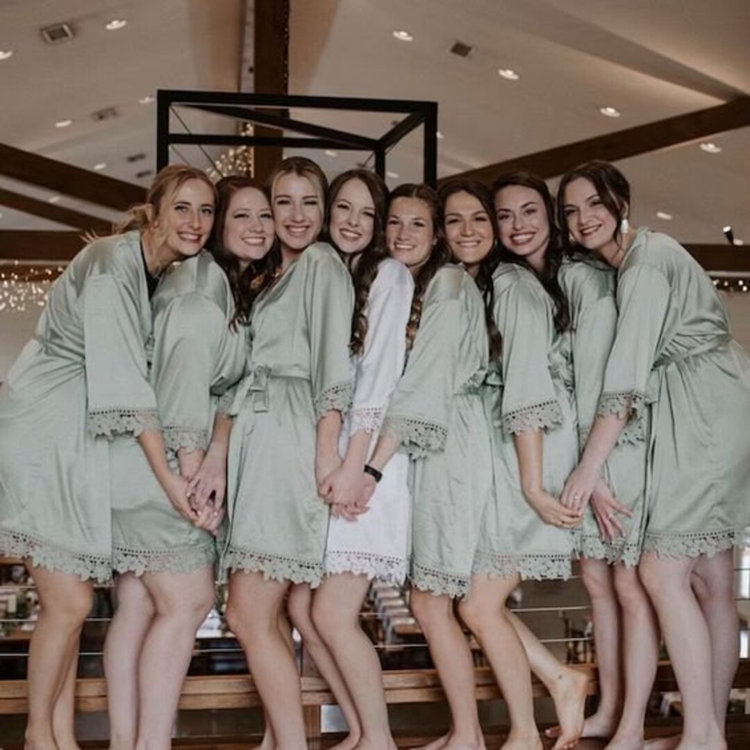 Bridesmaid Robes Australia, Bridal Party Personalised Custom Printed ...