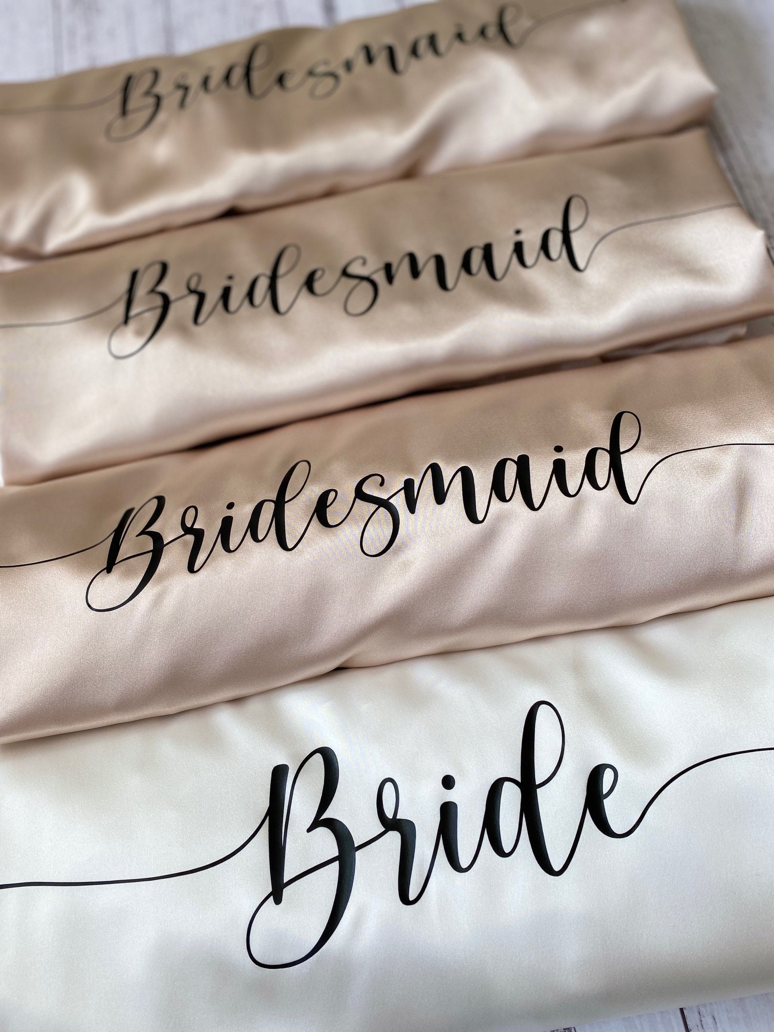 Personalised Lace Trim Robes for Bride or Bridesmaid. Wedding - Etsy ...