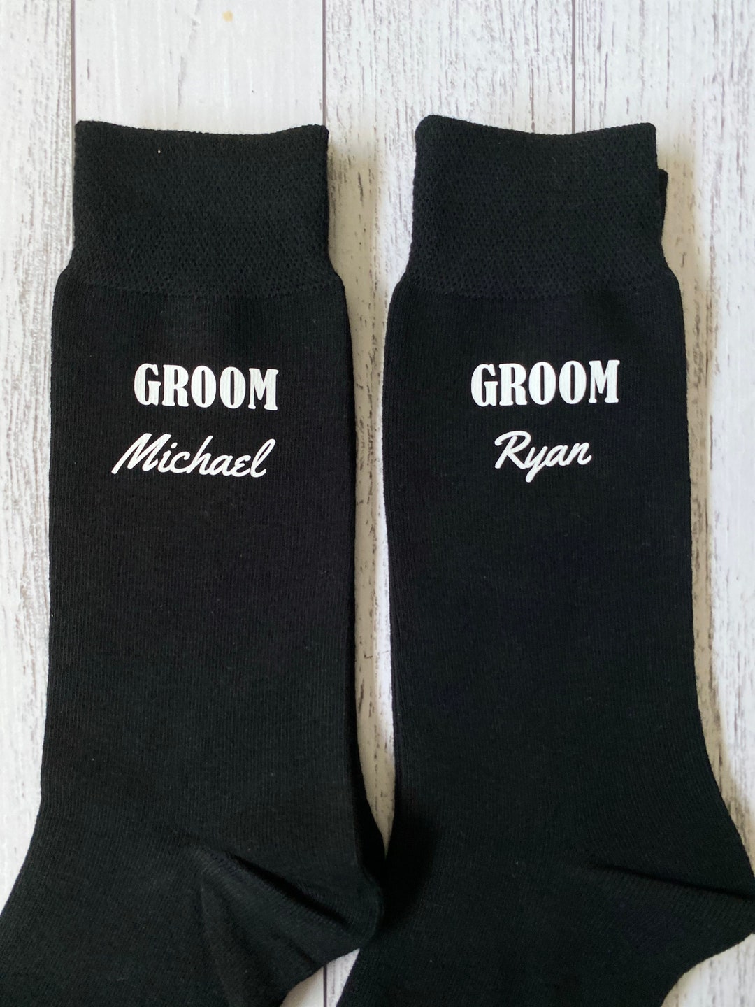 Groom Socks, Groomsman Socks, Best Man Socks, Personalised Socks ...