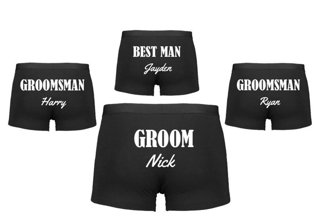 Groom Briefs, Groomsman Briefs, Best Man Briefs, Custom Personalised ...