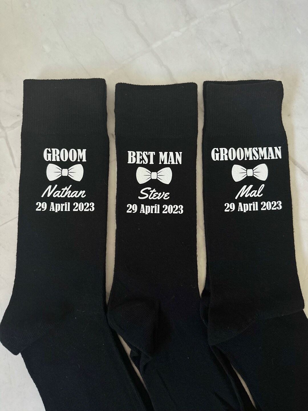 Groom Socks, Groomsman Socks, Best Man Socks, Personalised Socks ...