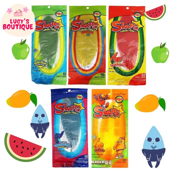 Mexican Candy SLAPS Lollipops 5 Different Flavours | Etsy
