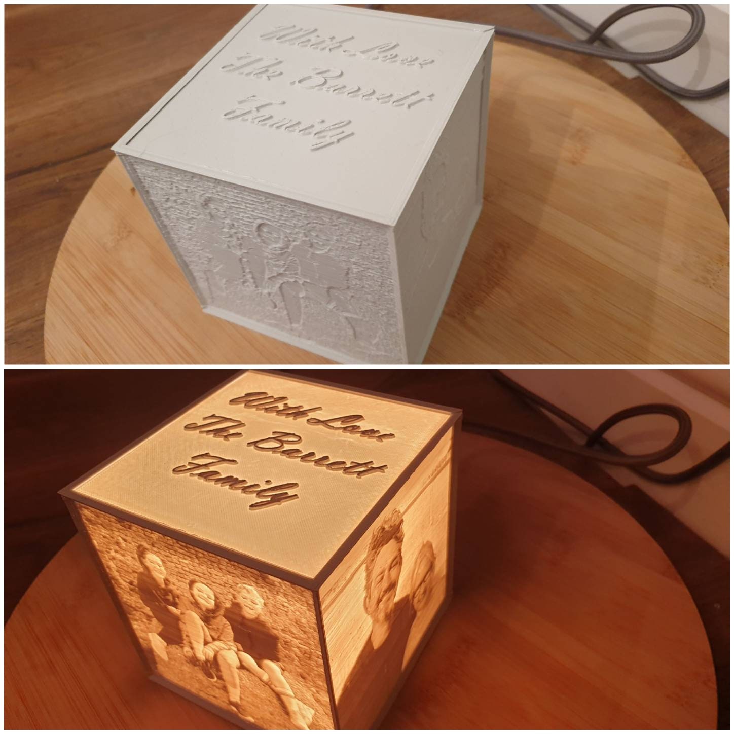 Personalised Lithophane Light Box - Etsy UK