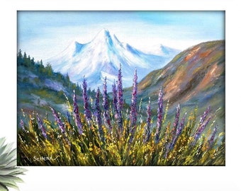 Bluebonnet Scene With a Girl Julian Onderdonk Hand-painted - Etsy