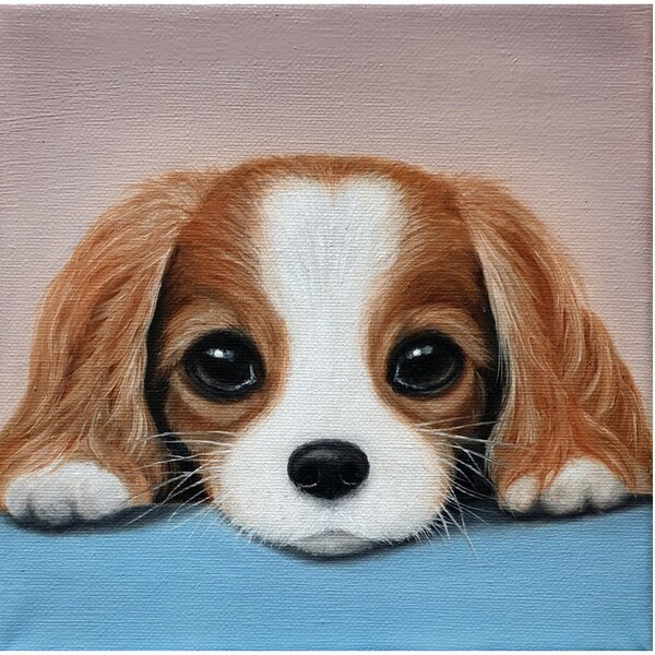 Cavalier King Charles Oil Painting - Etsy