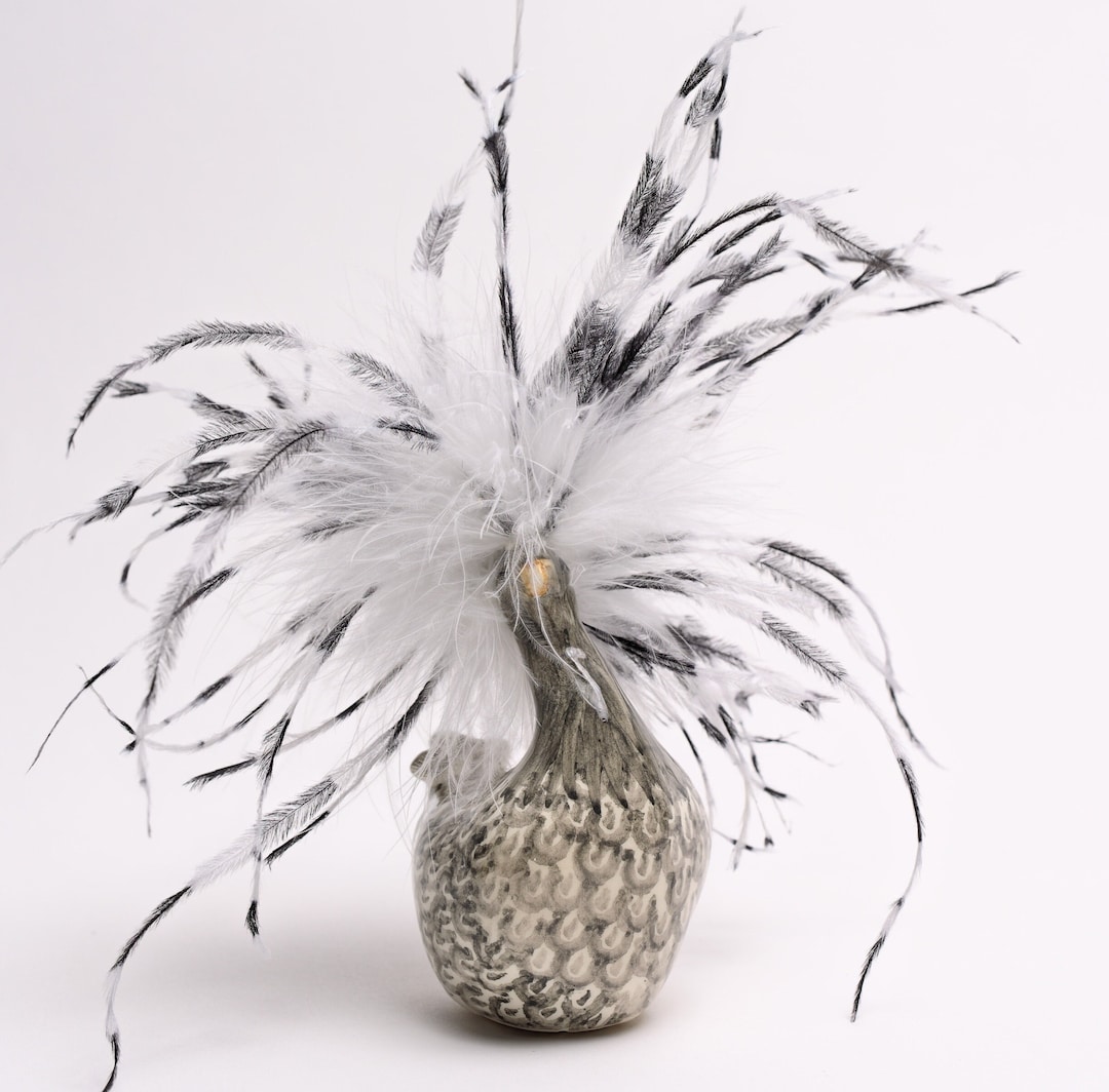 Ceramic "feathers" Hen - Etsy