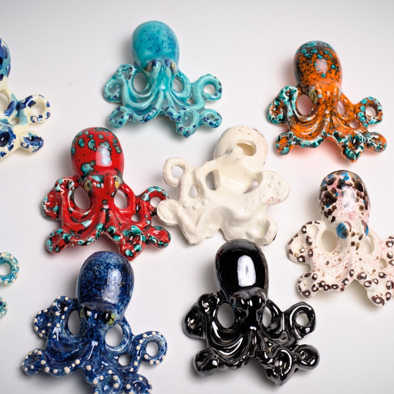 Ceramic Octopus Sculpture - Etsy
