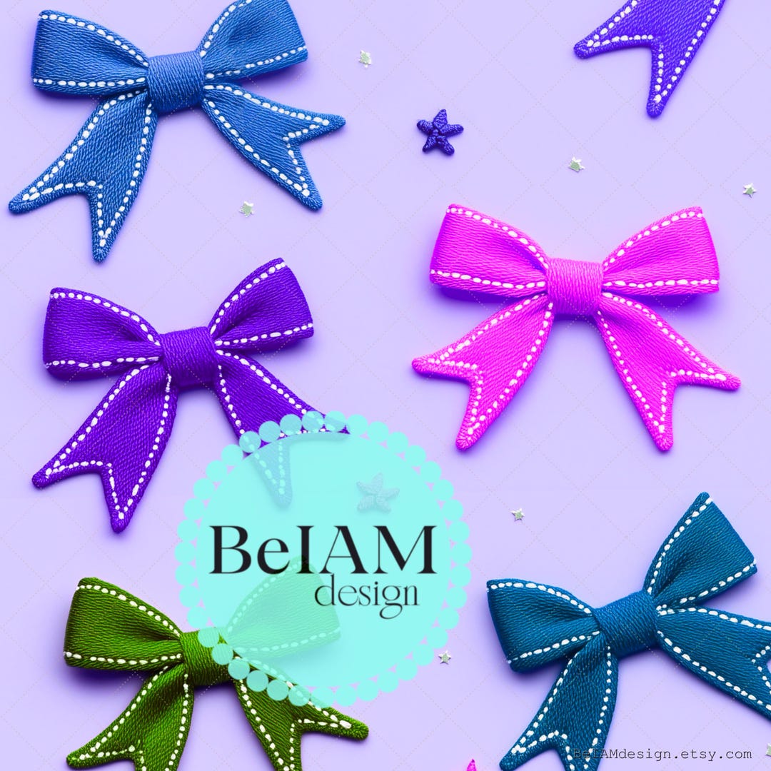 3D Preppy Bows Seamless Pattern: Fabric Sublimation Digital Paper (JPEG ...
