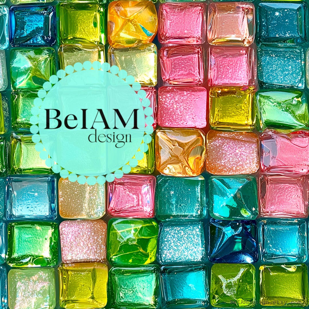 3D Ice Cube Seamless Pattern: Preppy Swimwear Print (digital File) - Etsy