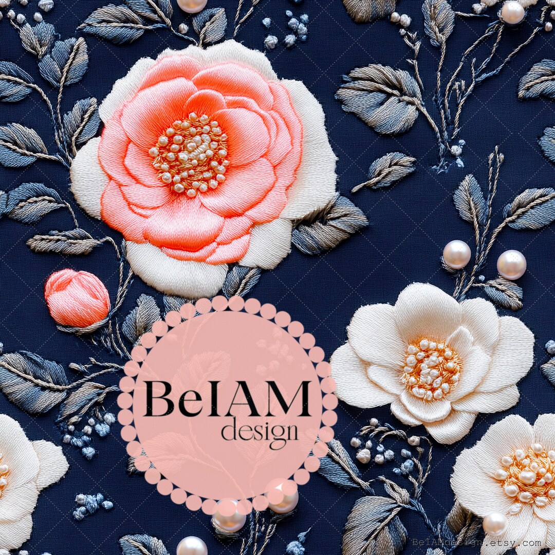 3D Roses Seamless Pattern: Floral Fabric Sublimation Design (JPEG) - Etsy