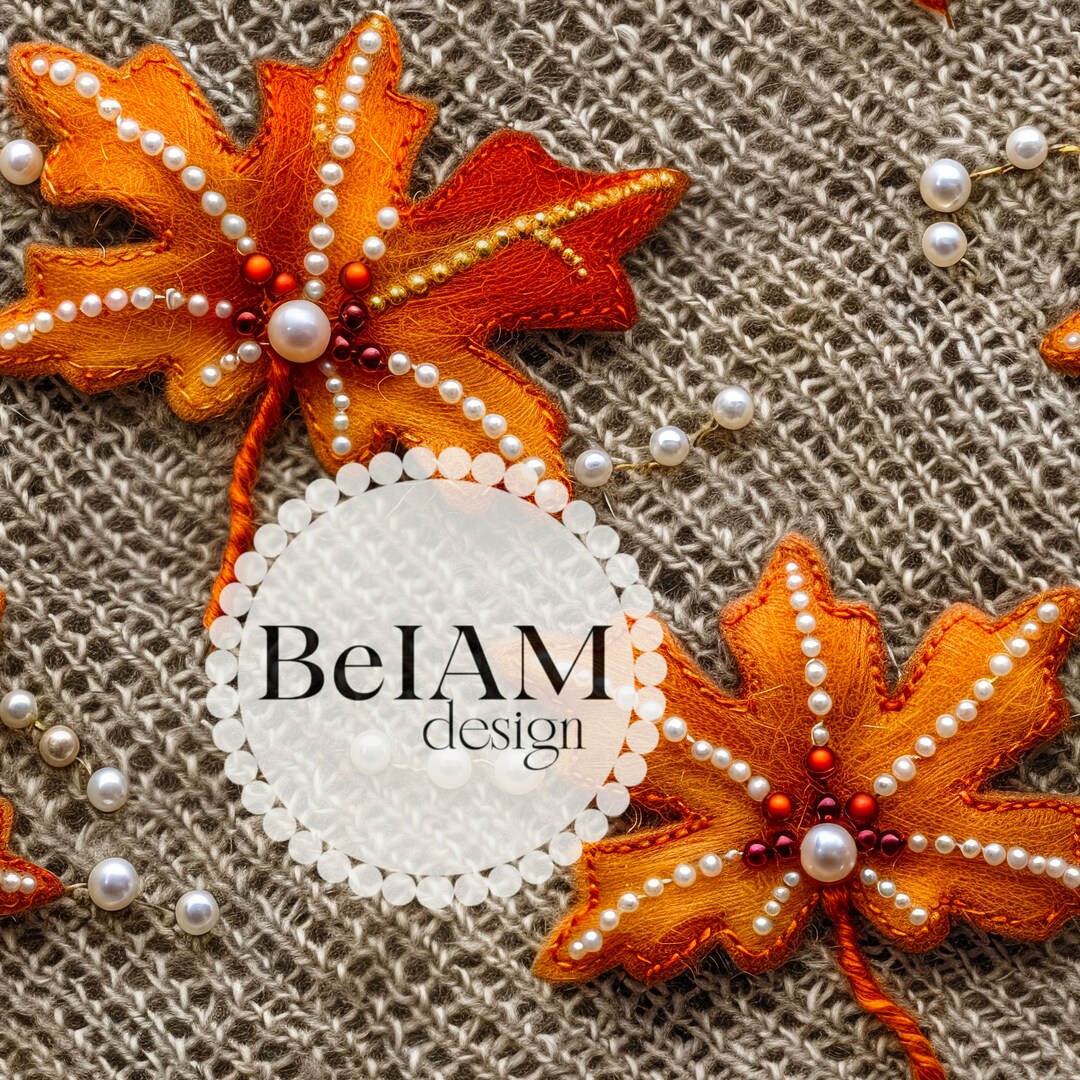 3D Fall Leaves Seamless Pattern Repeating File for Fabric Sublimation ...