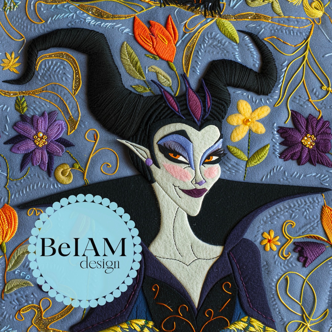 3D Floral Wicked Queen Seamless Pattern Repeating File for Fabric ...