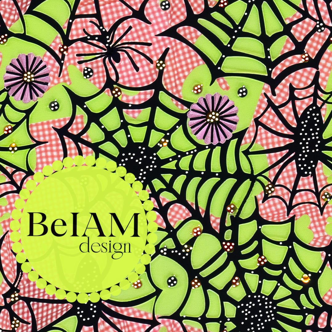 Preppy Halloween Seamless Pattern Repeating File for Fabric Sublimation ...