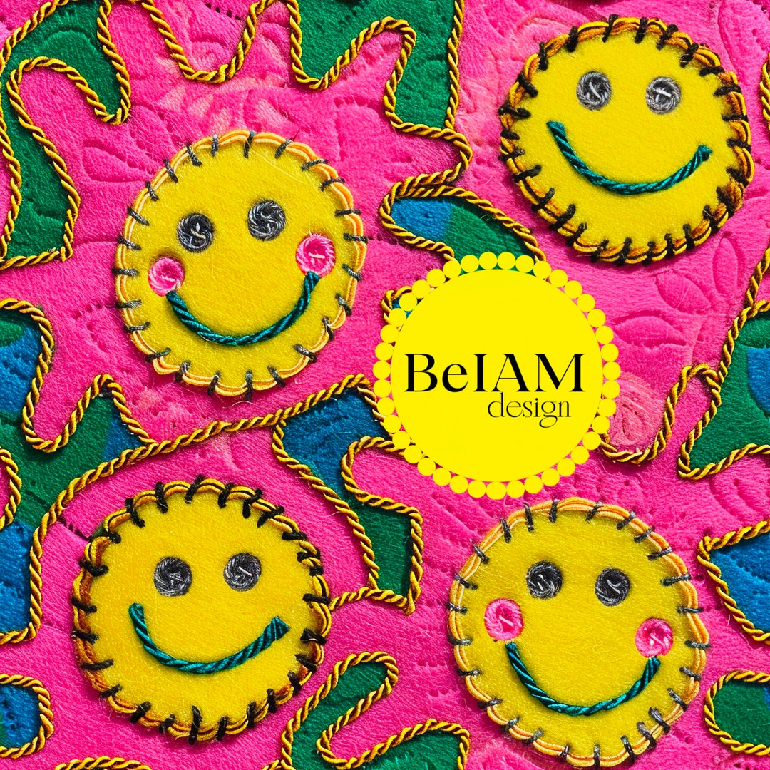 3D Smiley Face Seamless Pattern: Fabric Sublimation, Scrapbook Paper ...