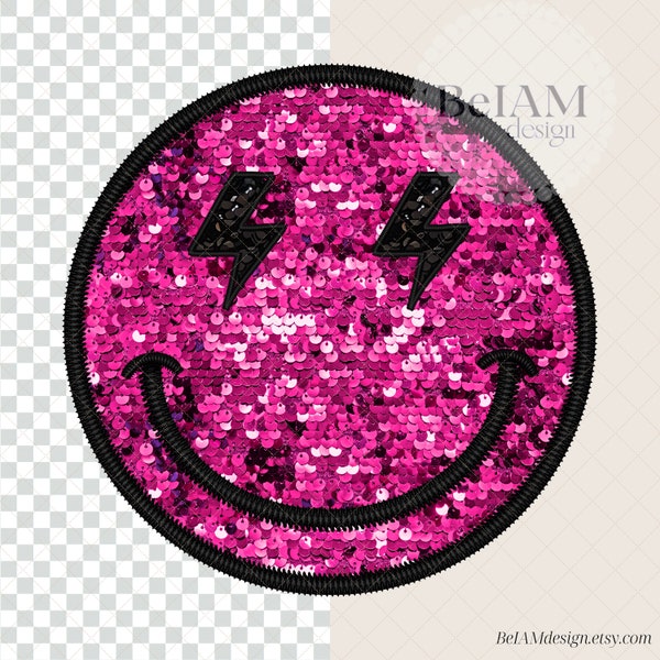 Hot Pink Smiley Face Png - Etsy