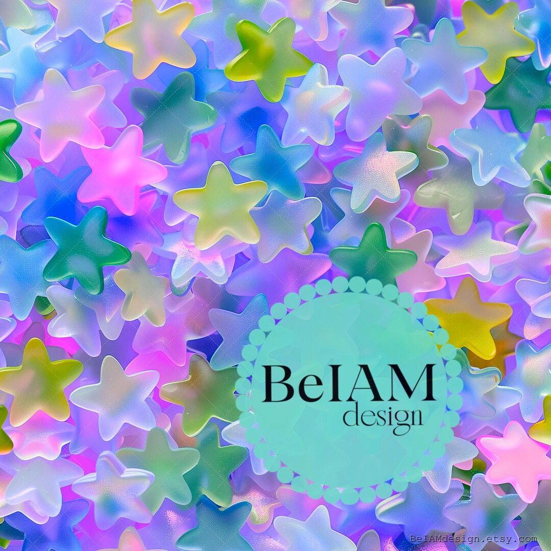 3D Preppy Stars Seamless Pattern: Fabric Sublimation, Digital Paper ...