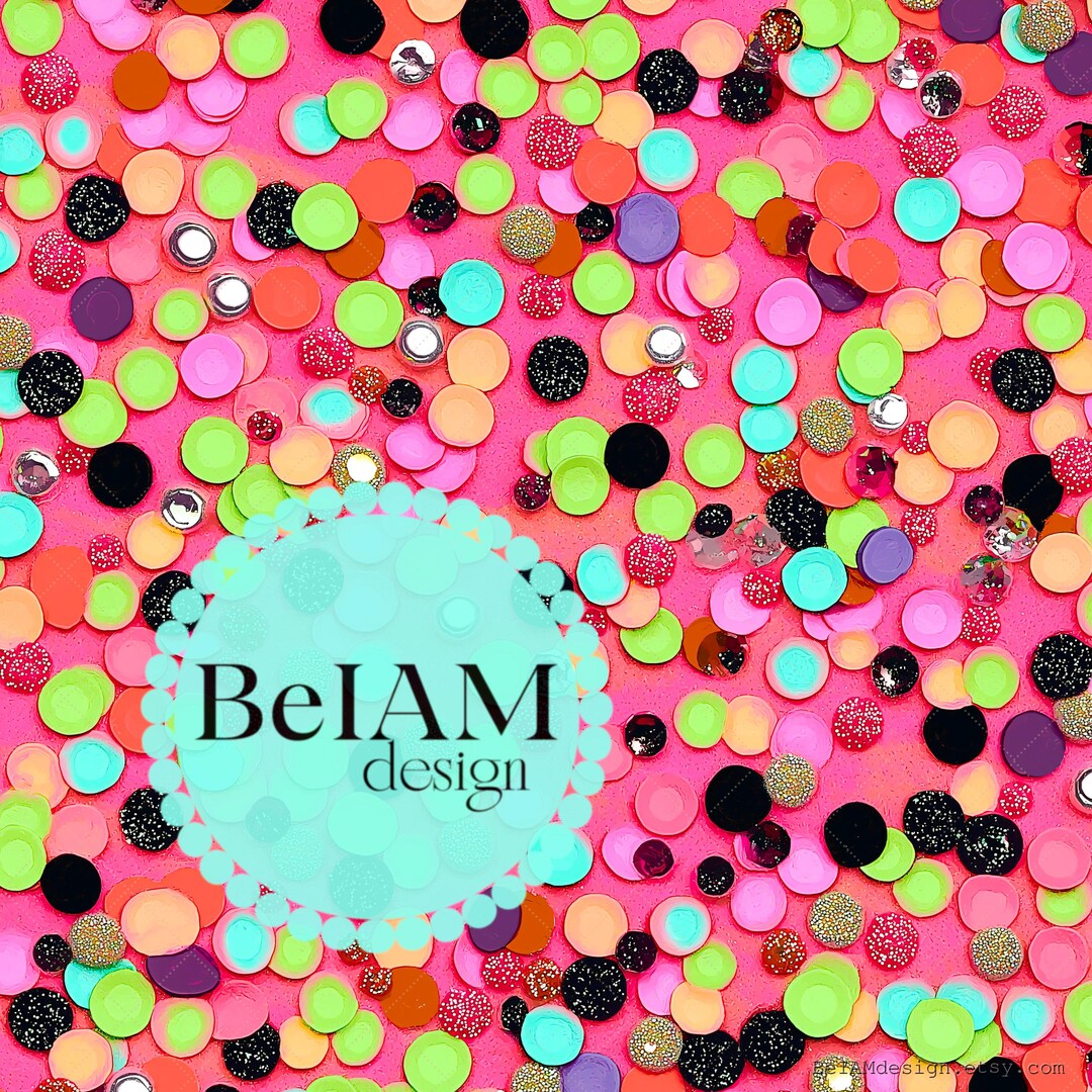 3D Preppy Confetti Seamless Pattern Repeating File for Fabric ...