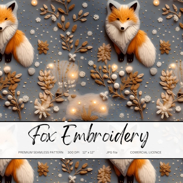 Fox Print Fabric - Etsy