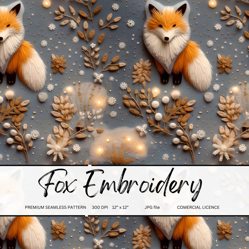 Fox Print Fabric - Etsy