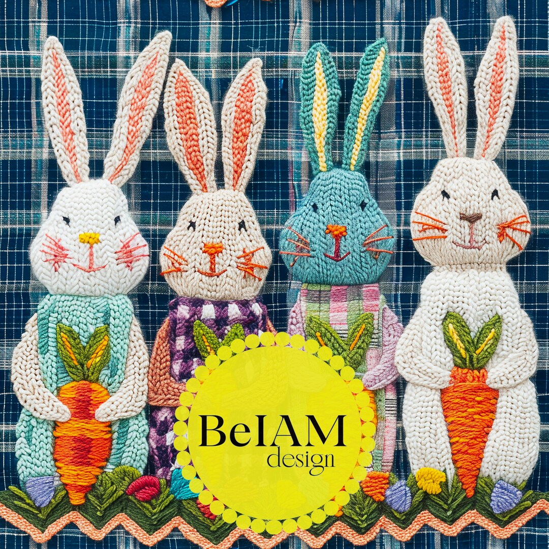 Colourful Bunny Seamless Pattern Repeating File for Fabric Sublimation ...