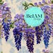 3D Wisteria Seamless Pattern Repeating File for Fabric Sublimation Faux ...