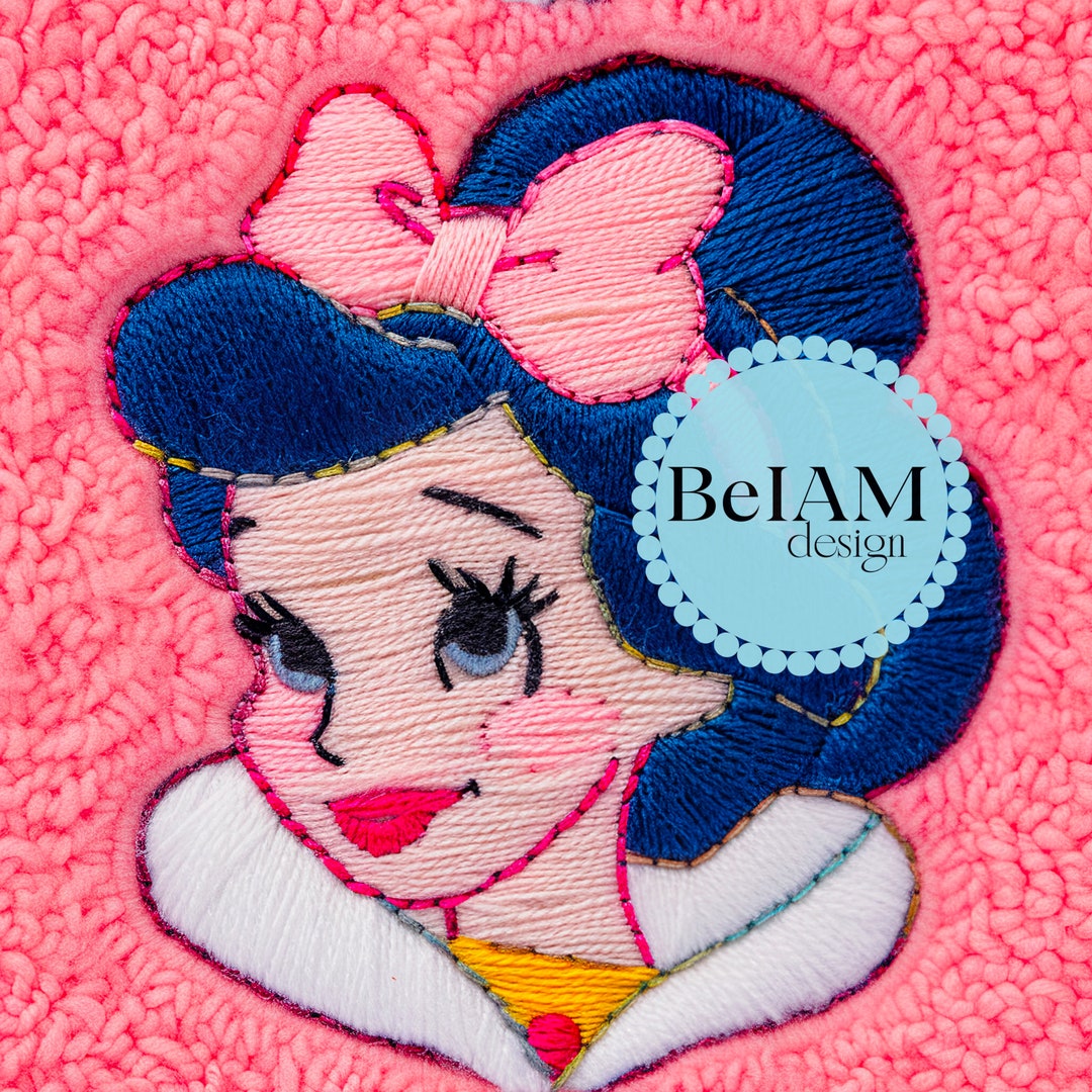 3D Retro Princess Seamless Pattern Repeating File for Fabric ...