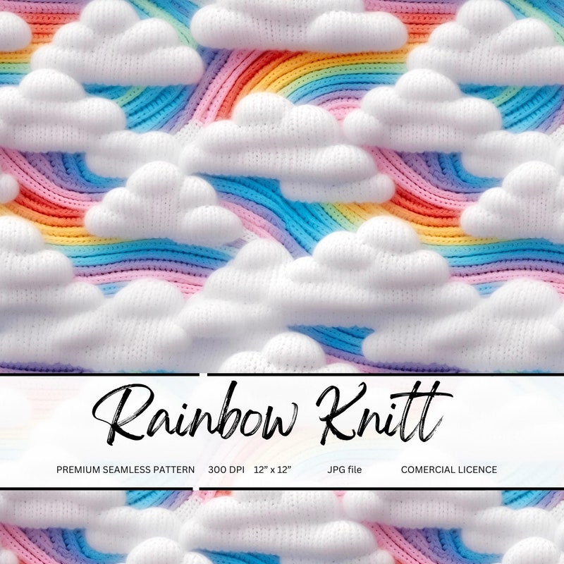 Rainbow Knit - Etsy