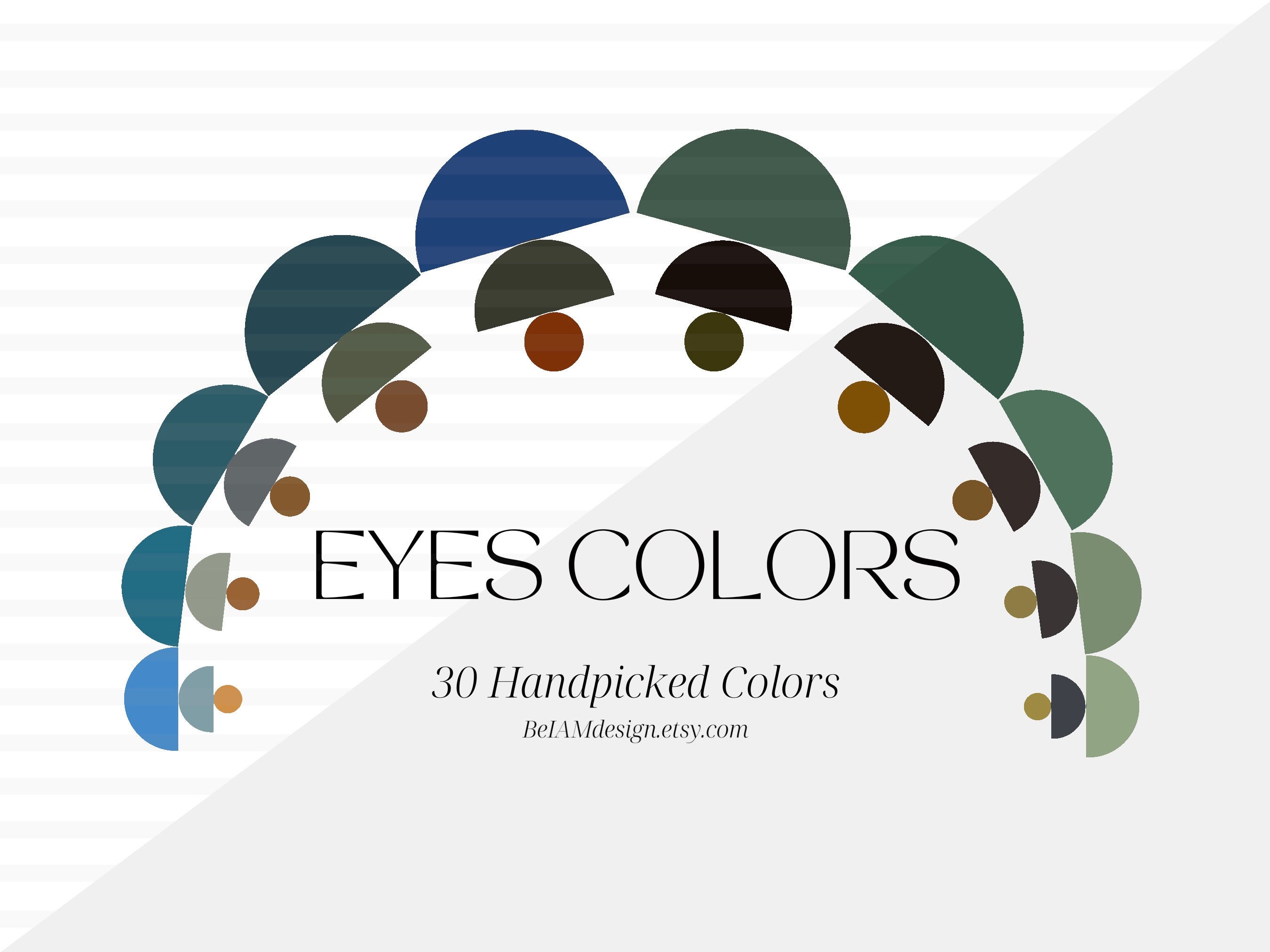 Procreate Color Palette Swatches Eyes Colors Digital Art - Etsy