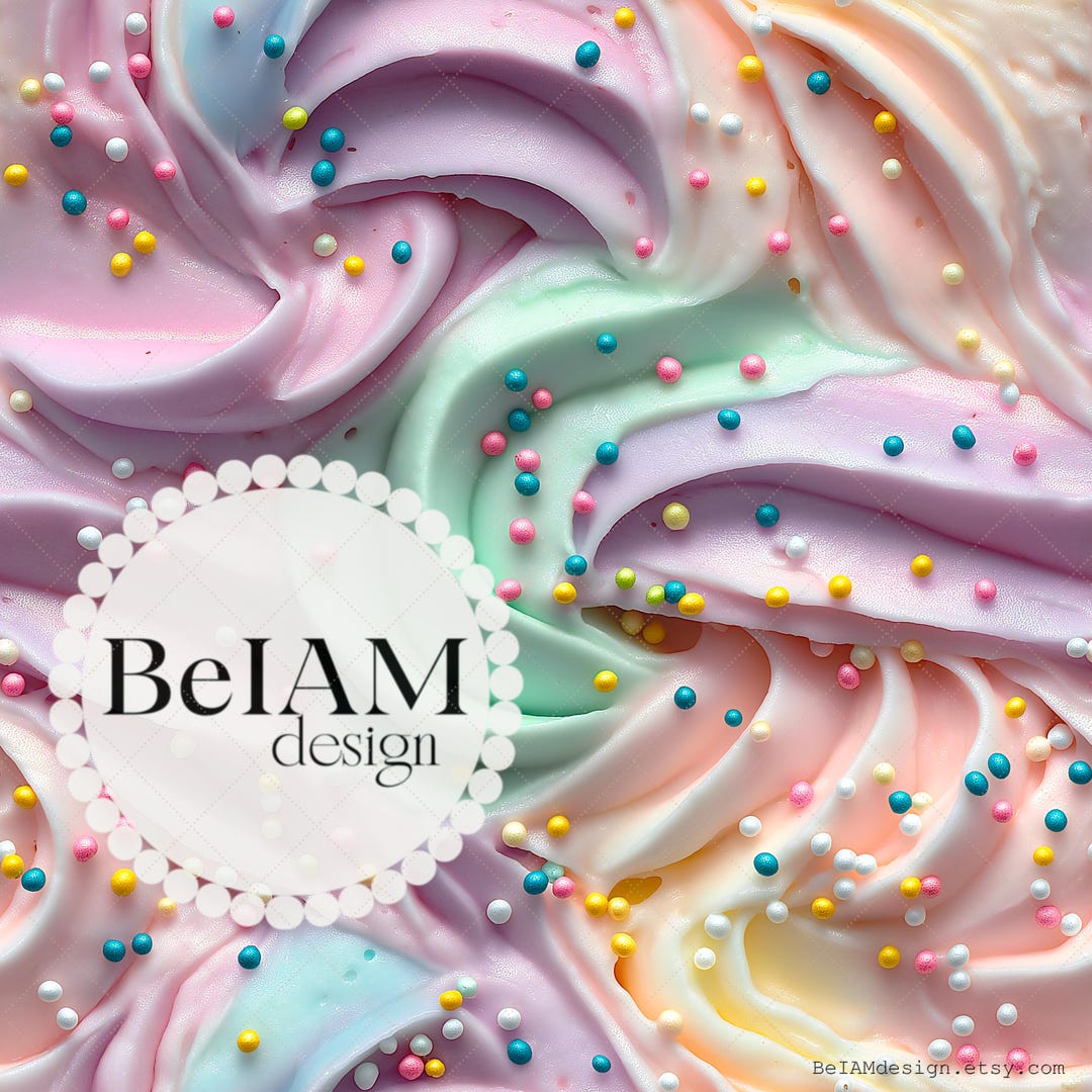 3D Pastel Frosting Seamless File Repeat Print for Fabric Sublimation ...