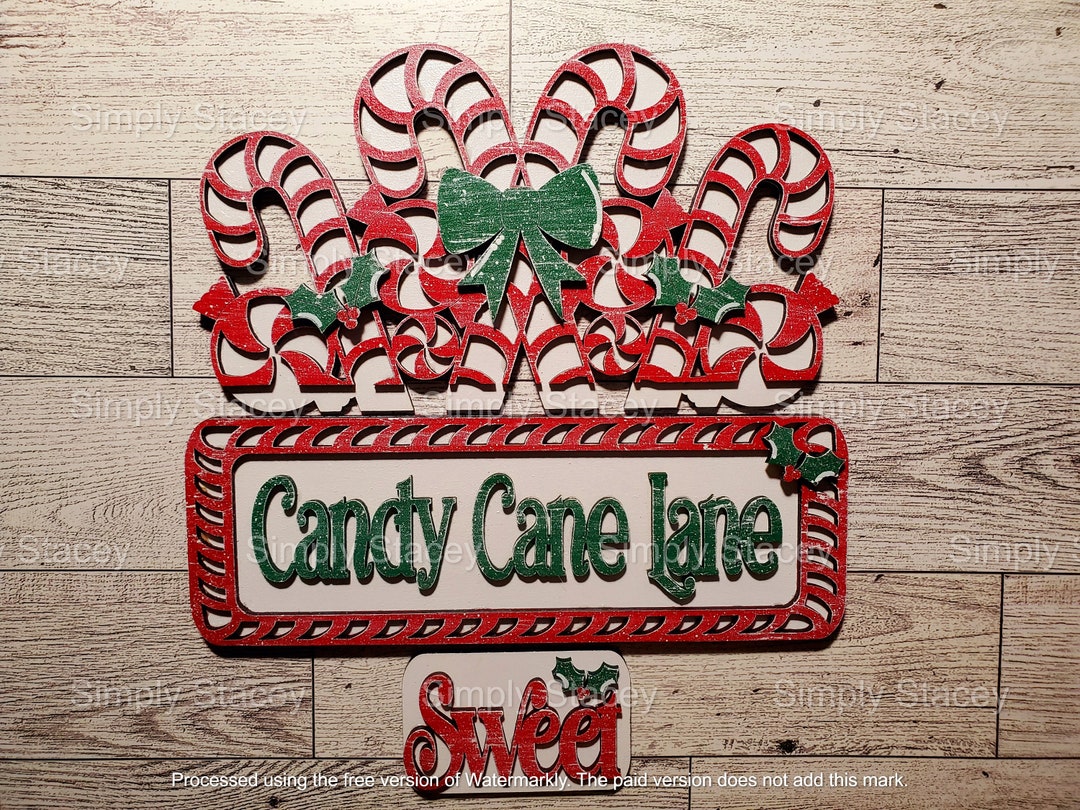 Candy Cane Lane Interchangeable Truck Insert Add-on, DIY Wood Kit, or ...