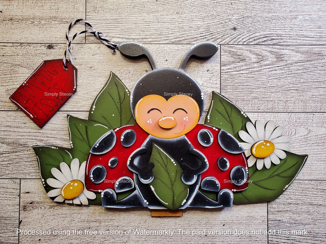 Ladybug Interchangeable Basket Insert Large or Mini, Hand-painted ...
