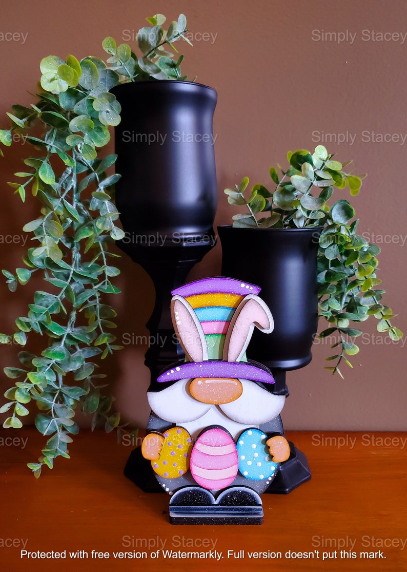 Easter Gnome, DIY Kit or Hand-painted, Easter Shelf Sitter, DIY Easter ...