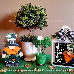 St. Patrick's Sign Tile Inserts, DIY Kit or Hand-painted, St Patty Day ...
