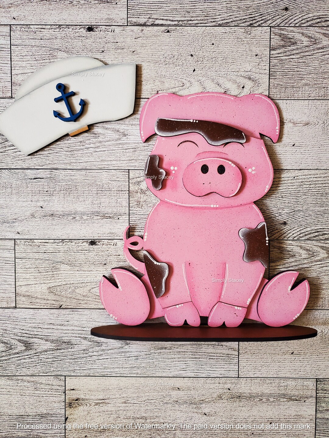 Pig Animal Hats Interchangeable Shelf Sitter DIY Kit or Painted ...