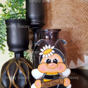 Bee Shelf Sitter, DIY Wood Kit, Hand-painted, Shelf Sitter, Tiered Tray ...