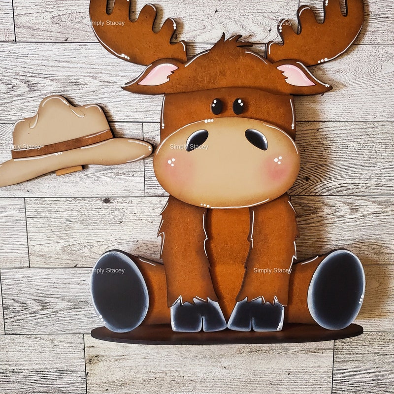 Moose Diy Wood Decor - Etsy