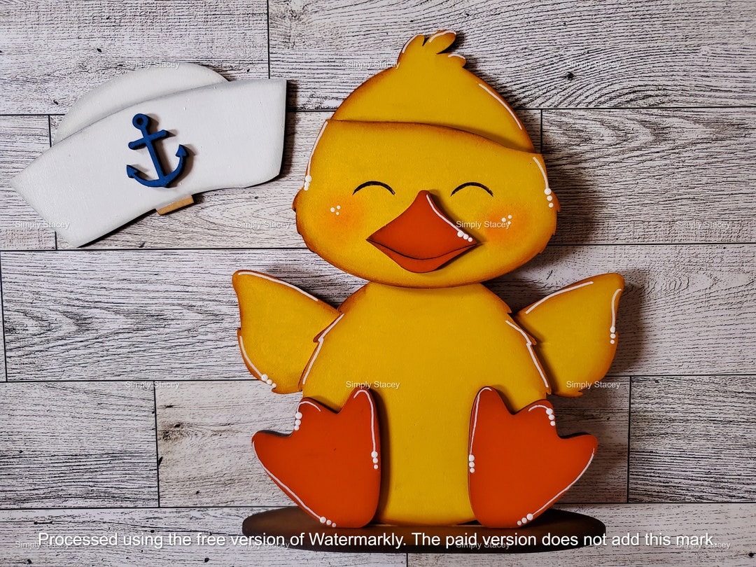 Ducks Animal Hats Interchangeable Shelf Sitter DIY Kit or Painted ...