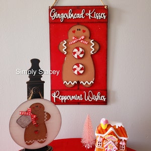 Gingerbread Pallet Sign, DIY Kit or Hand-painted, Gingerbread Sign ...