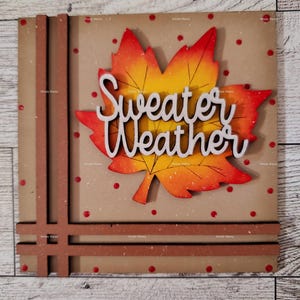 Fall Tile Inserts, DIY Kit or Hand-painted, Fall Decor, DIY Fall Craft ...