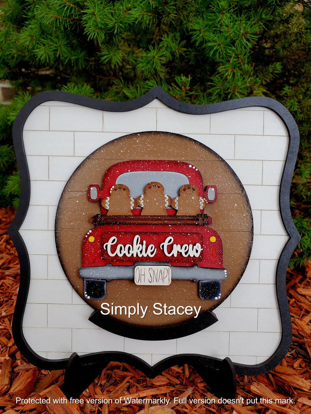 Gingerbread 6-inch Signs, DIY Kit or Hand-painted, Gingerbread, Cookie ...
