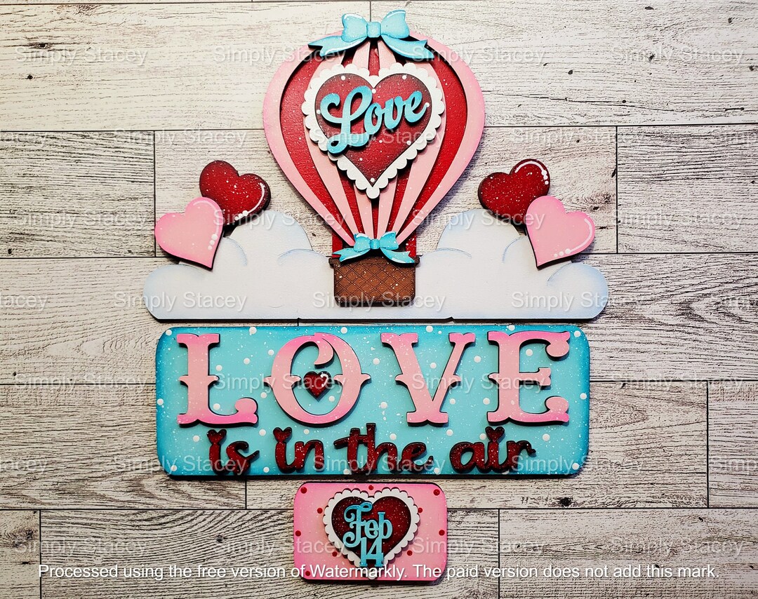 Love is in the Air Interchangeable Truck Insert Add-on, DIY Wood Kit ...