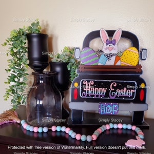 Easter Interchangeable Truck Insert, DIY Kit, or Hand-painted, Easter Craft Kit, Interchangeable ...