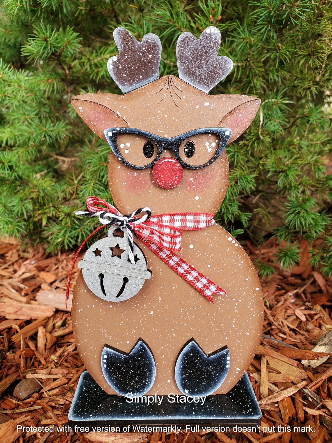 Santa Nerdy Reindeer Gingerbread Man DIY Kit or - Etsy