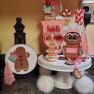 Gingerbread Mug Shelf Sitter, DIY Kit or Hand-painted, Gingerbread ...