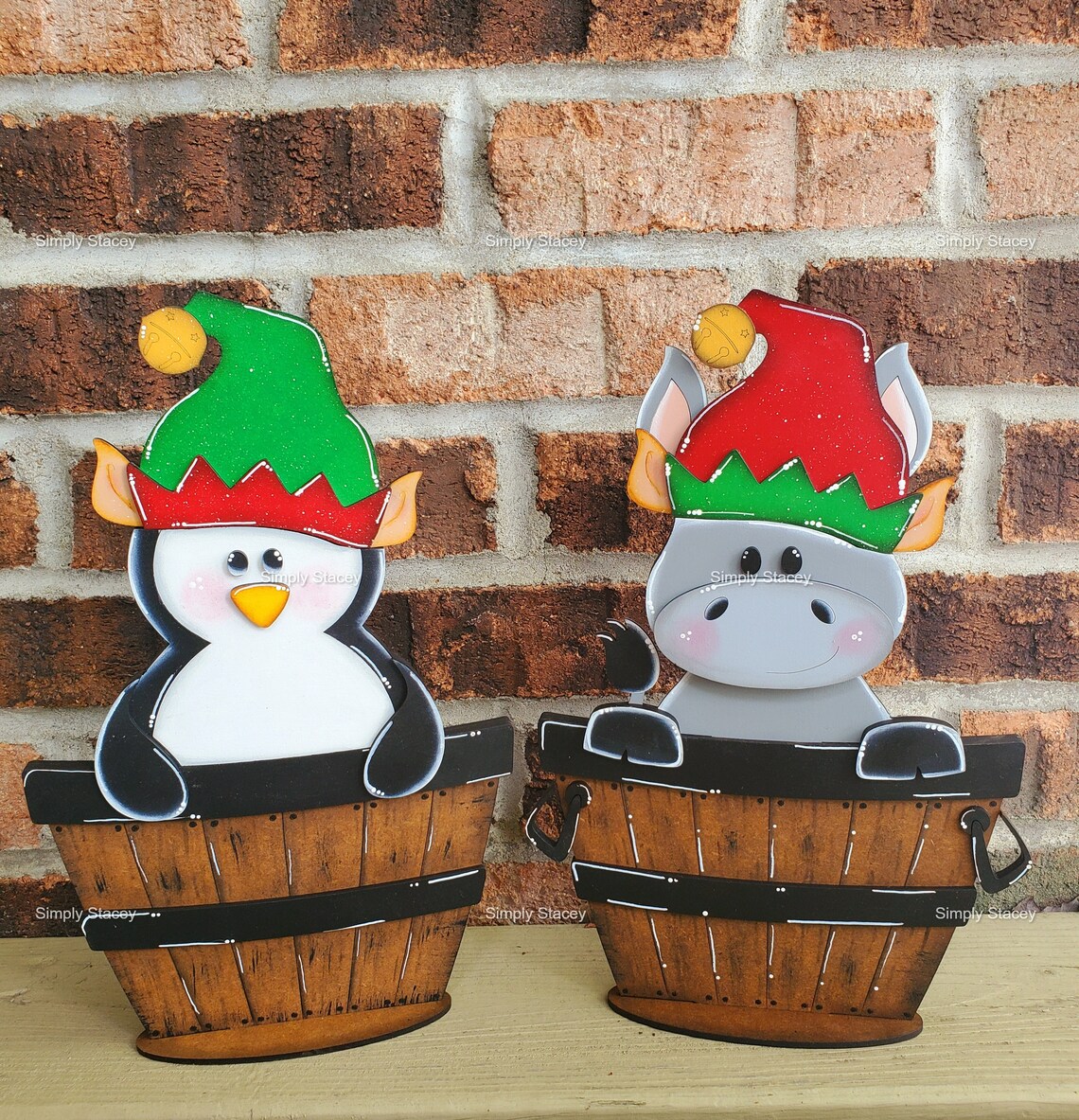 Donkey Interchangeable Animal Basket Insert, Hand-painted, Farm Decor ...