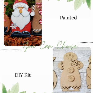 Santa, Nerdy Reindeer, Gingerbread Man, DIY Kit or Hand-painted ...