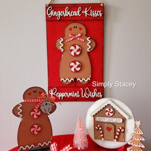 Gingerbread Pallet Sign, DIY Kit or Hand-painted, Gingerbread Sign ...