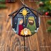 Handmade Nativity Christmas Ornament, DIY Kit or Hand-painted ...